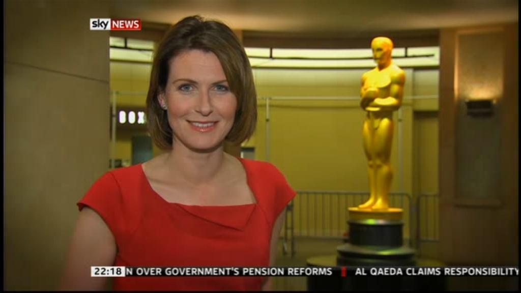 Images: Sky News' Jayne Secker and Lucy Cotter at the Oscars